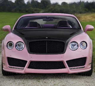 una loca por los coches: Bentley Continental GT rosa
